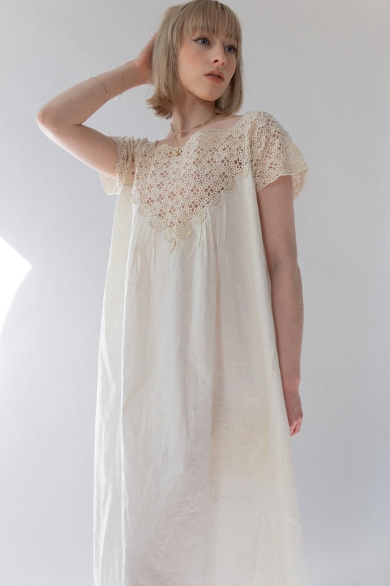 Edwardian nightgown - antique - Gem
