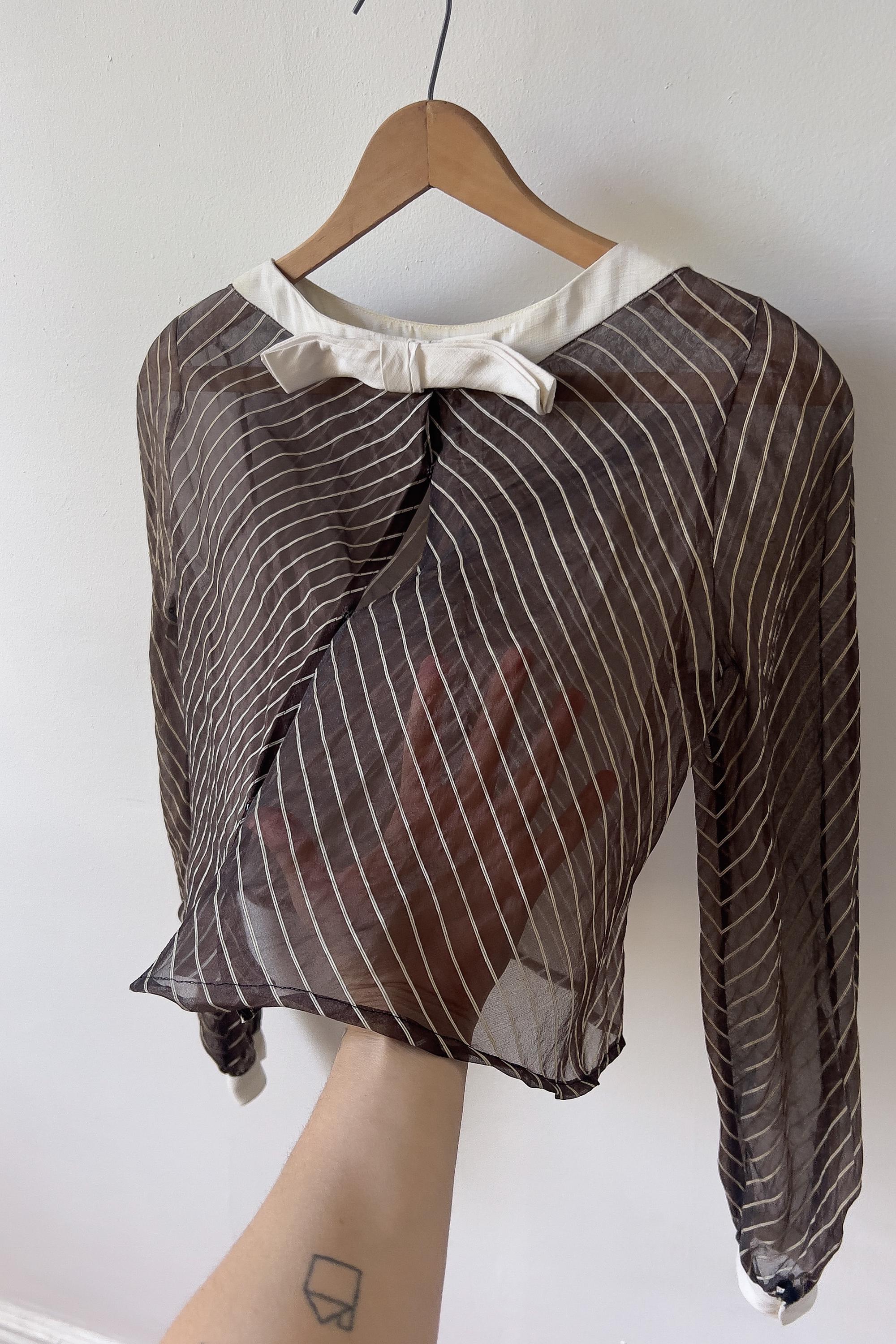 60s Sheer Organza Swing Top - Etsy