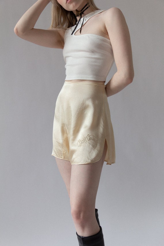 20s Silk Bridal Tap Shorts | XS - Gem