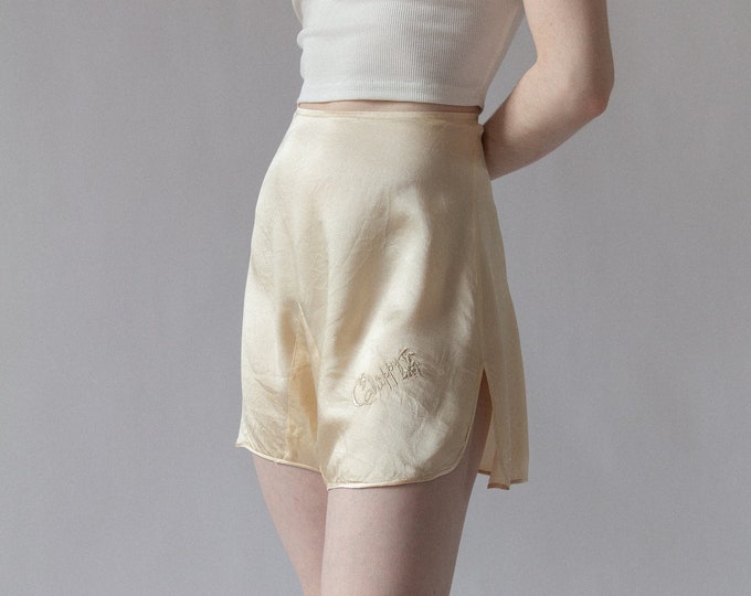 20s Silk Bridal Tap Shorts | XS - Etsy
