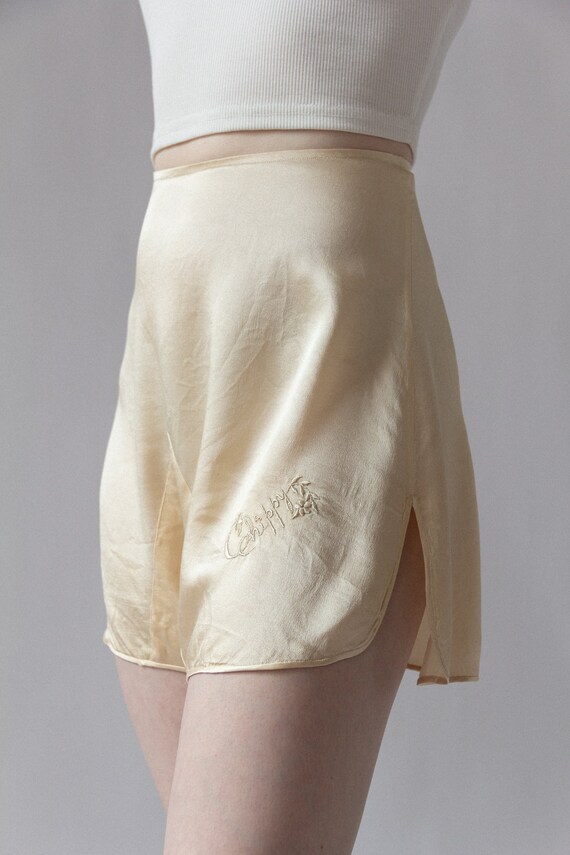 20s Silk Bridal Tap Shorts | XS - Gem