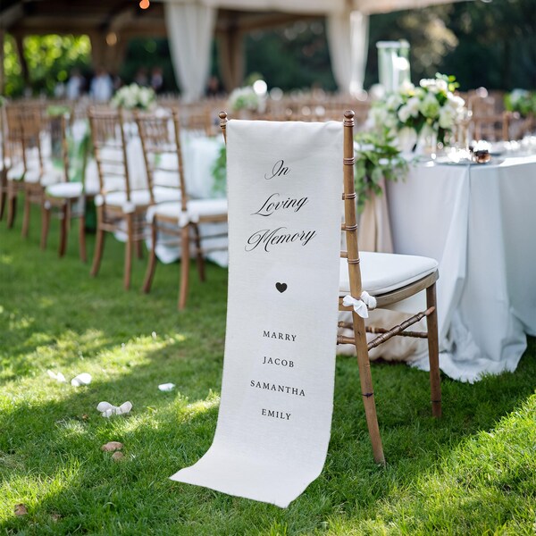 Memorial Chair Sign - Etsy