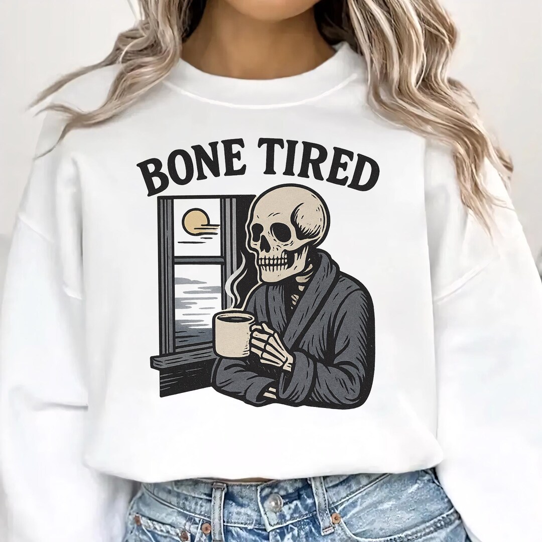 Coffee Skeleton PNG: Funny Halloween Morning Clipart (digital Download ...