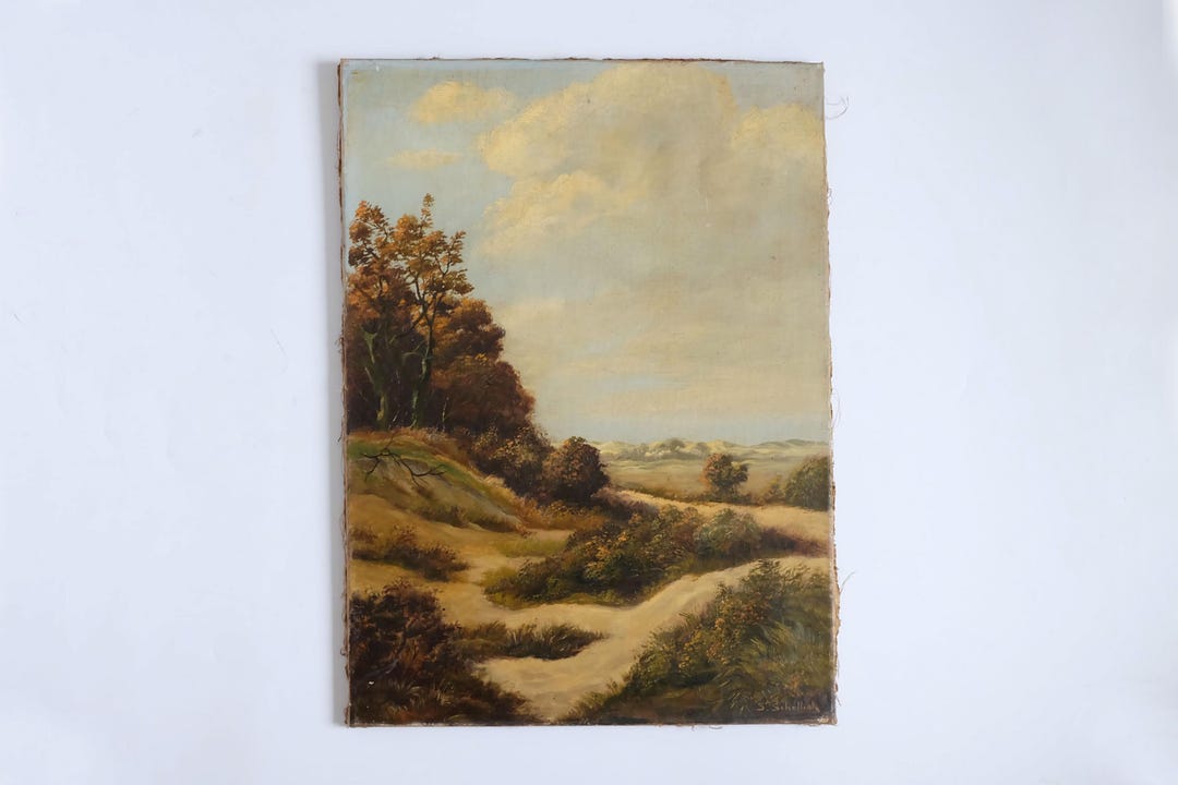 Sam Schellink (1876-1958) - Antique Dutch Oil on Canvas Painting ...