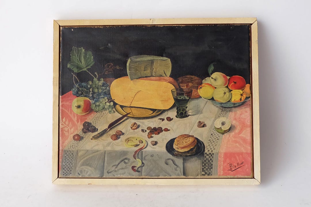 J.B. De Kort Dutch Vintage 1960's Mid-century Still Life Painting ...
