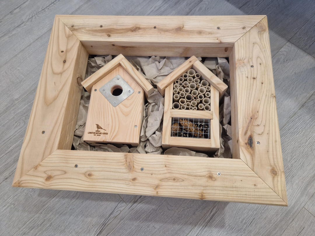 Deluxe Garden Re-wilding Collection: Planter/bird Box/insect Hotel ...