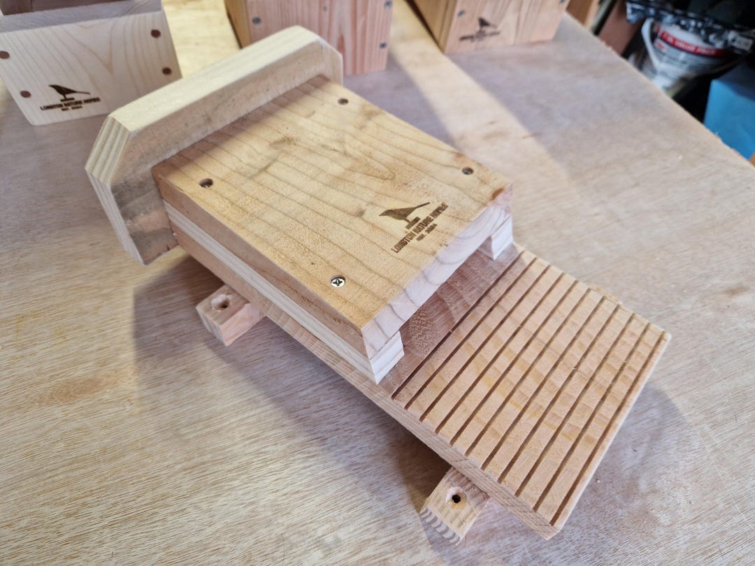 Premium Wooden Bat Box - Beautiful and Durable Larch - Single Chamber ...