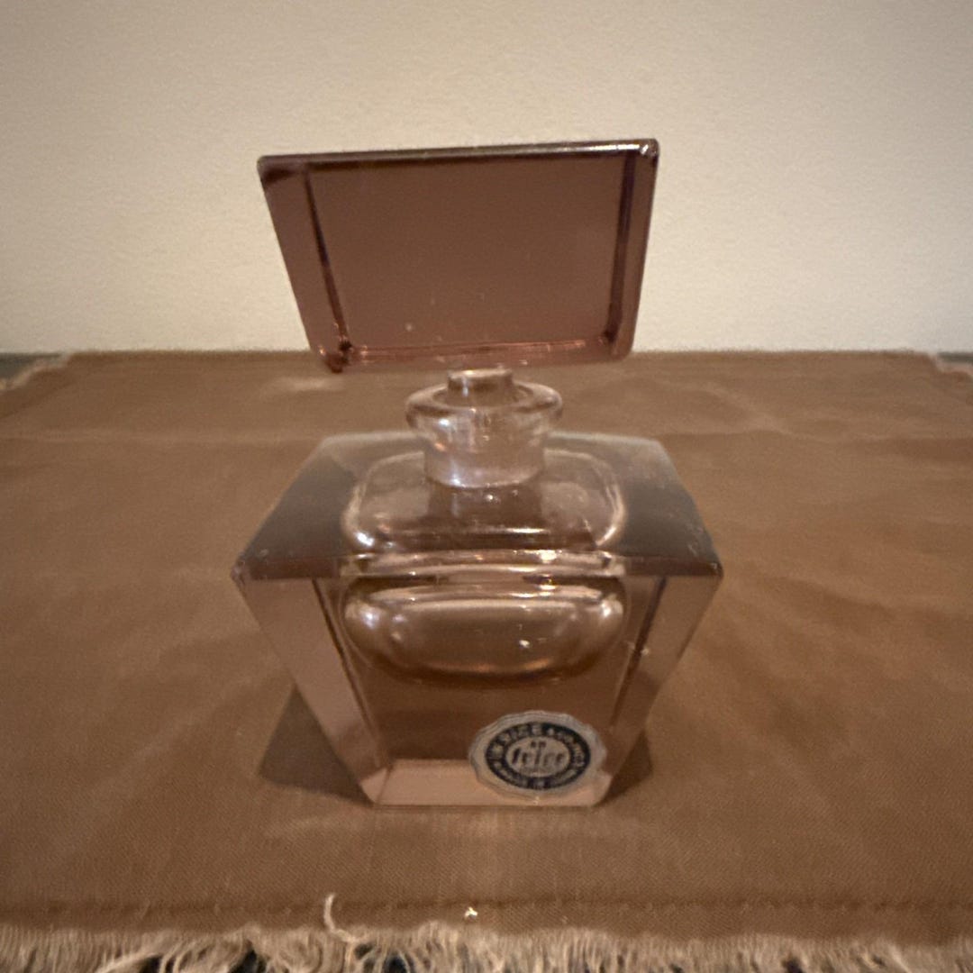 Vintage Irice Cut Crystal Perfume Bottle Japan Purple Empty - Etsy