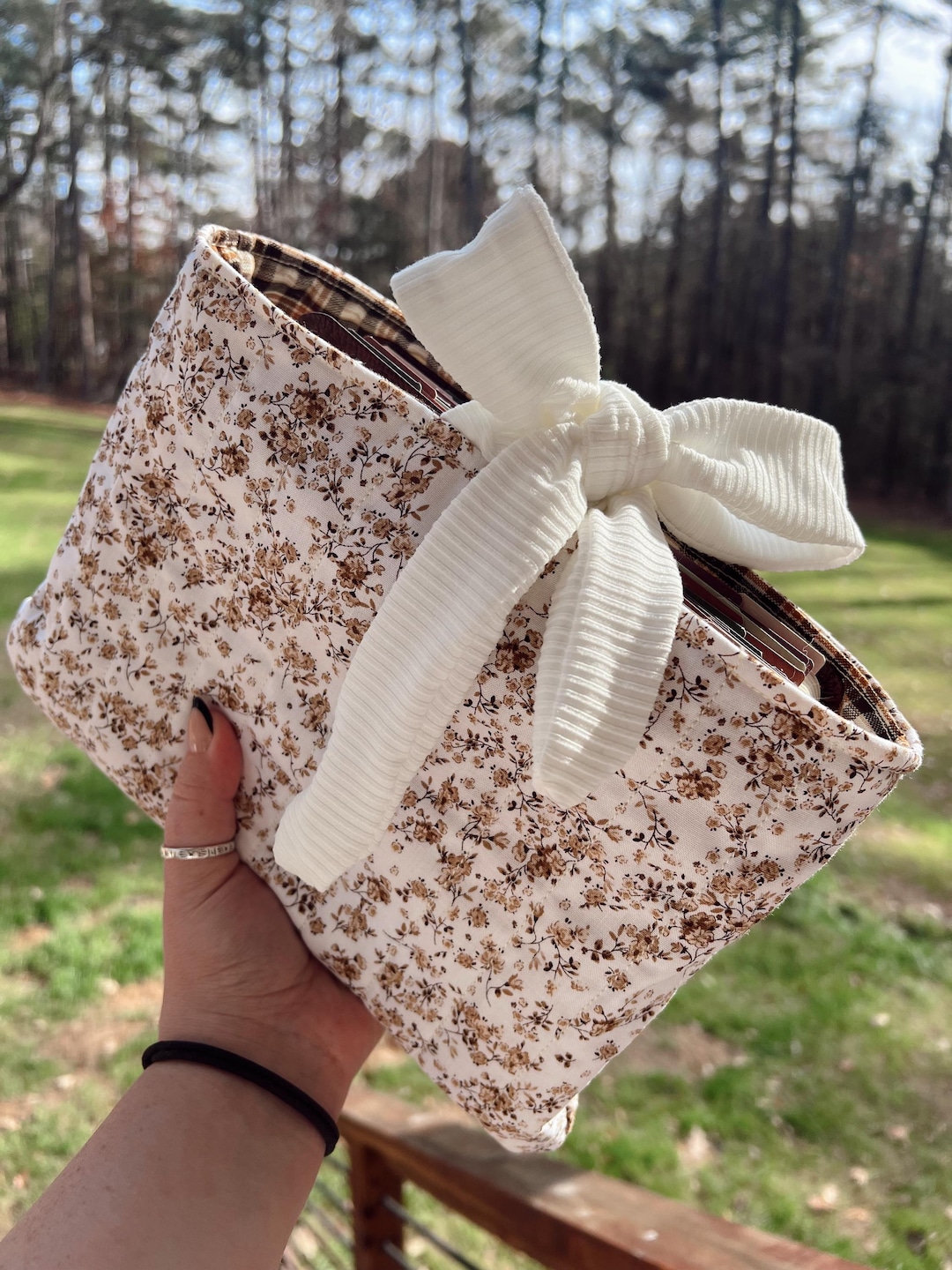 Quilted Bow Bible Sleeve/book Sleeve - Etsy