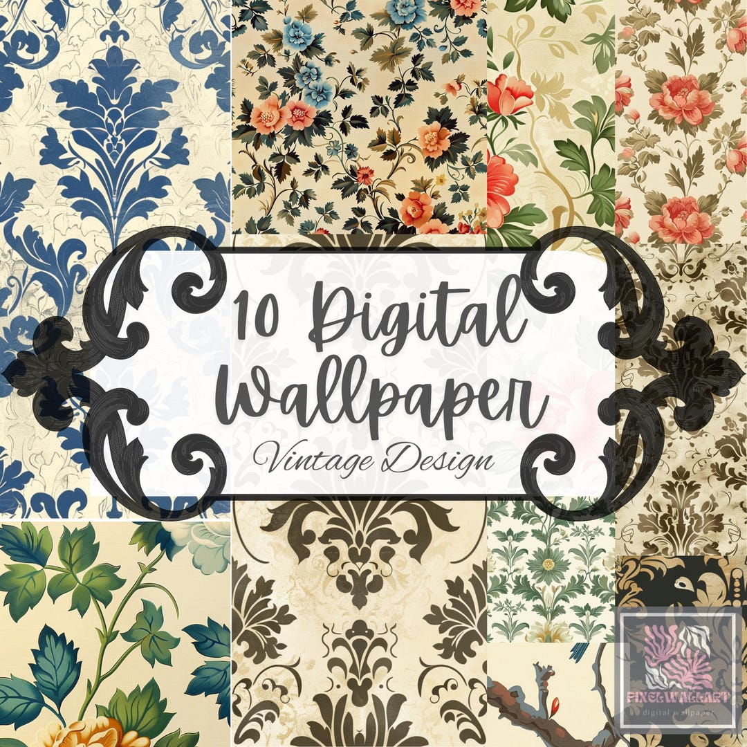 Vintage Pattern Wallpaper, Boho Screensaver Background, Aesthetic ...