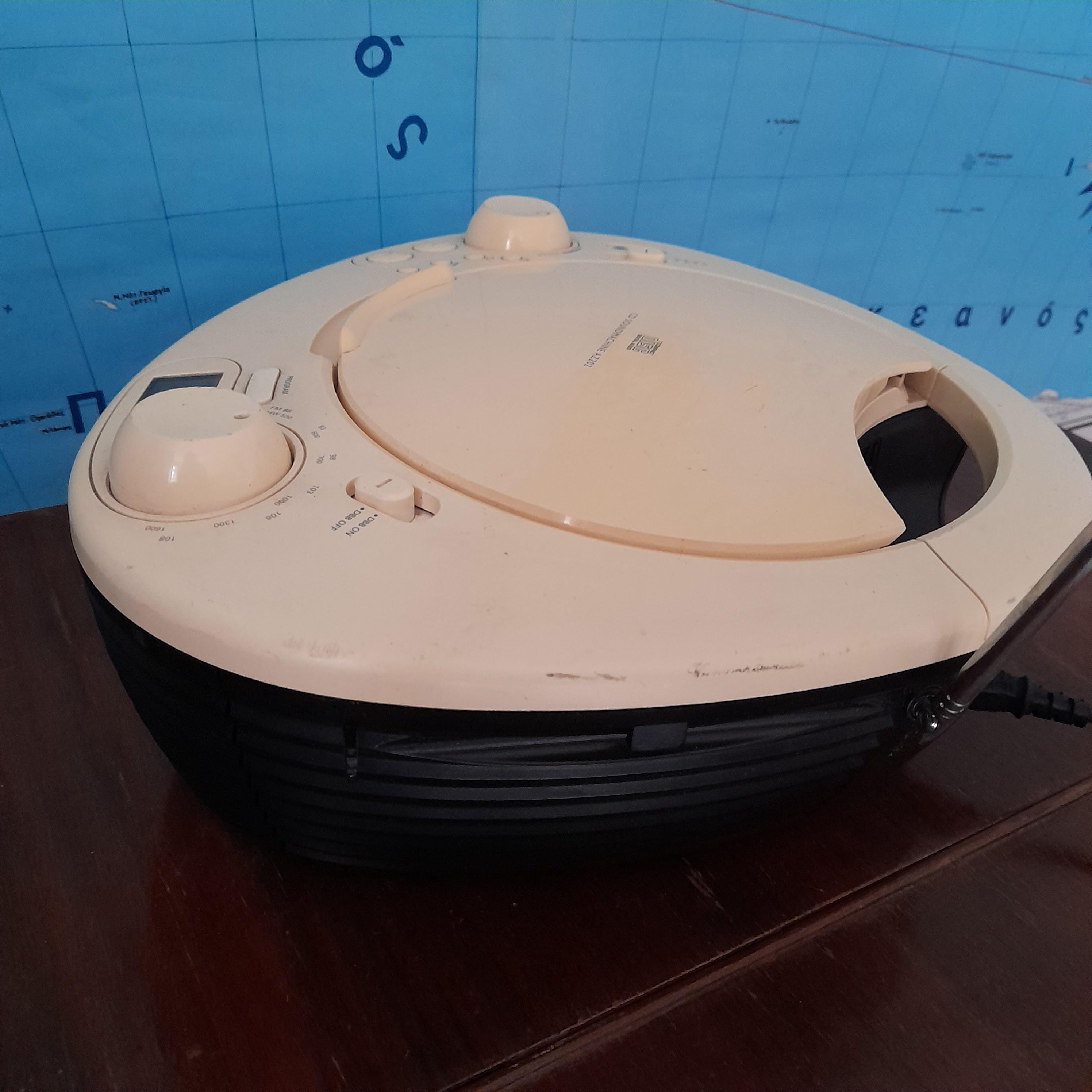 Philips Rare Vintage CD Player AM FM Radio Retro Portable Stereo AZ202 ...