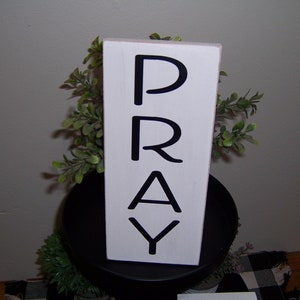 Pray Sign, Religious Tiered Tray, Gods Got This Sign, Inspirational ...