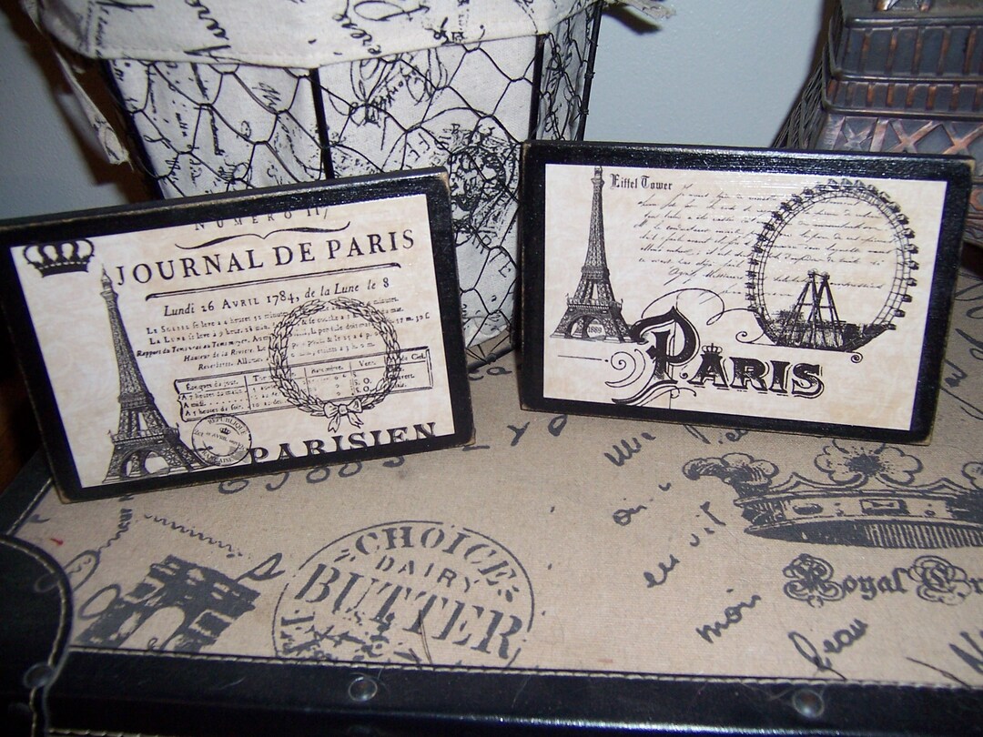 Set of Paris Signs, Paris Decor, Paris Bedroom Decor, Paris Party Decor ...