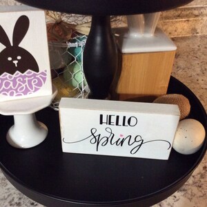 Easter Decor, Easter Tiered Tray Decor, Spring Tier Tray, Chocolate ...