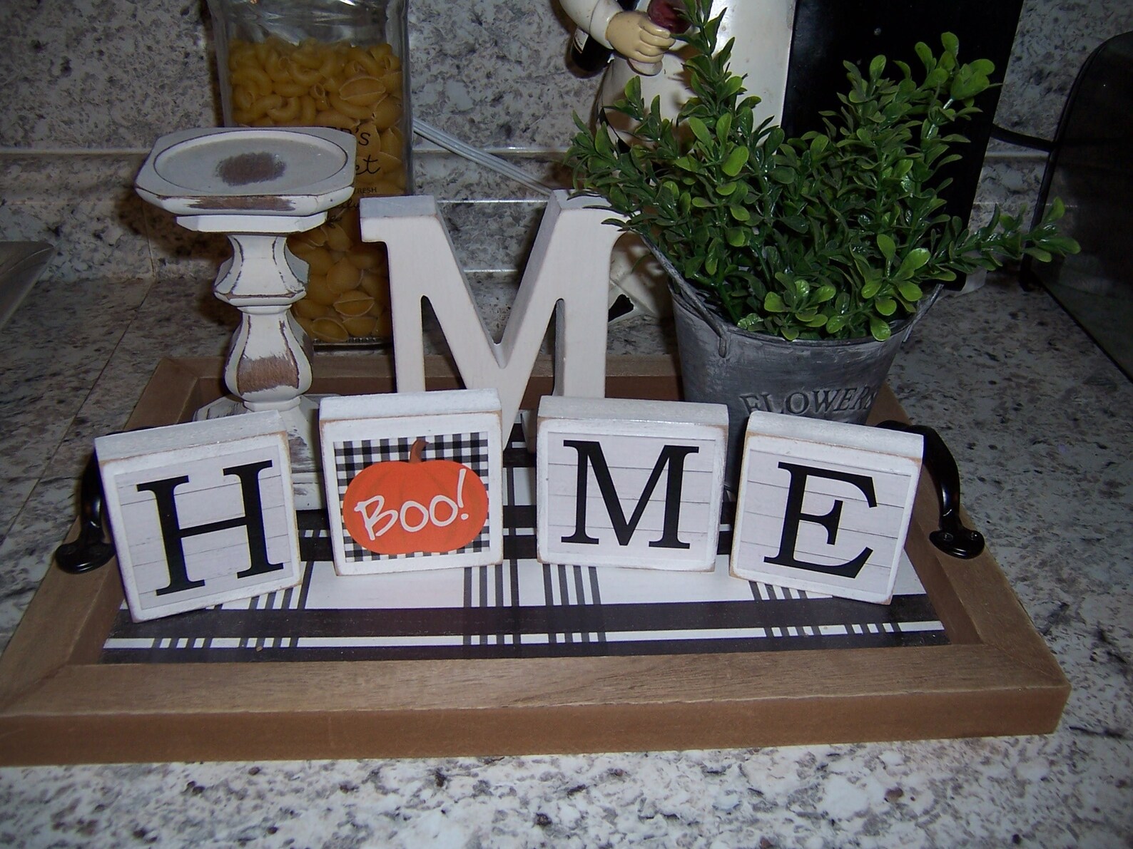 Interchangeable Home Blocks Home Sign Tiered Tray Decor | Etsy