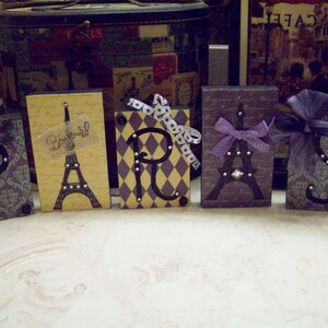Purple PARIS Letter Blocks, Paris Decor, Paris Party Decor, Paris Theme ...