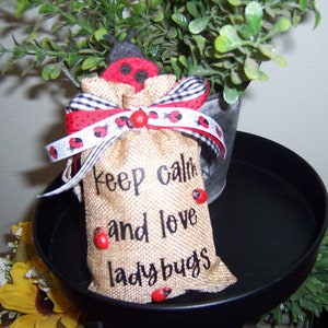 Home Blocks, Ladybug Mini Burlap Sack, Tiered Tray Decor, Summer Tray ...