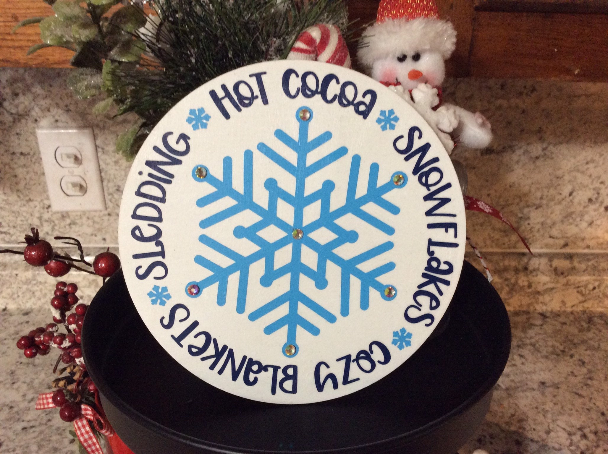 Winter Signs Cozy Sign Tiered Tray Decor Snowflakes Winter - Etsy