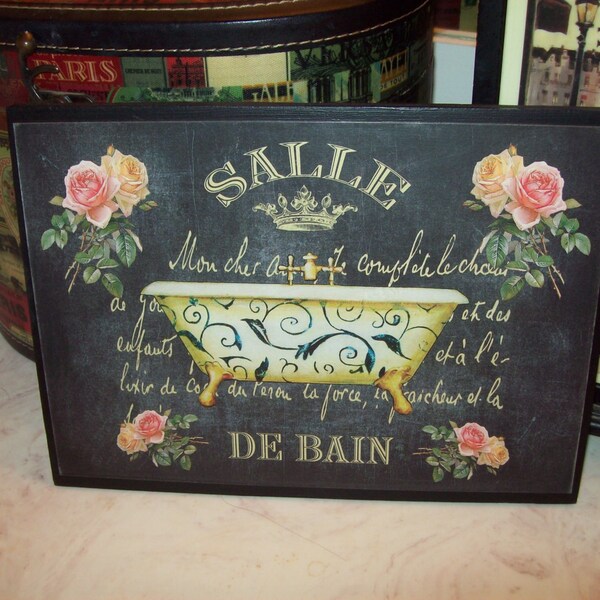 French Bathroom Sign - Etsy