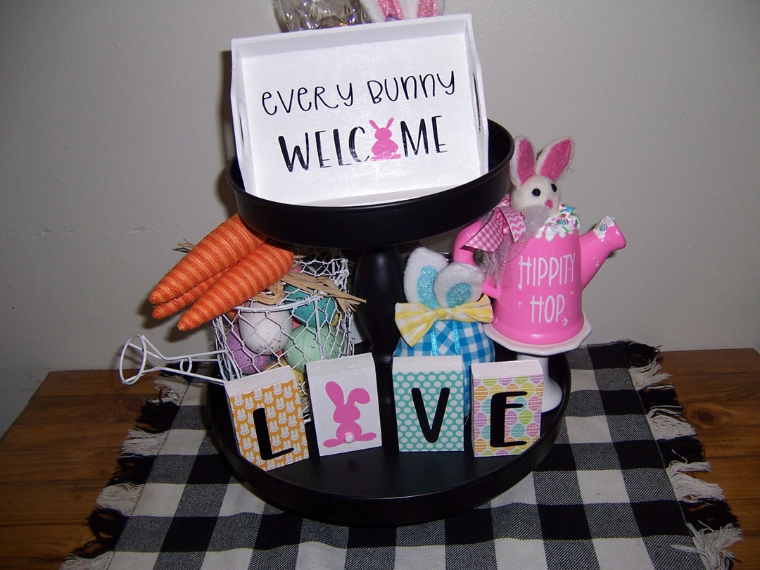 Mini Watering Can Hippity Hop, Easter Mini Tray, Easter Tiered Tray ...