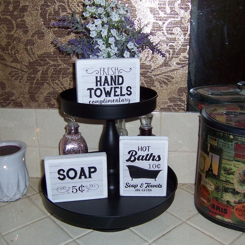 Farmhouse Bathroom Signs - Etsy