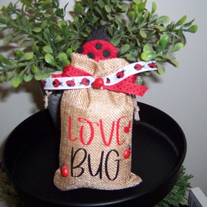 Ladybug Mini Sack, Mini Jar, Tiered Tray Decor, Summer Tray Decor ...