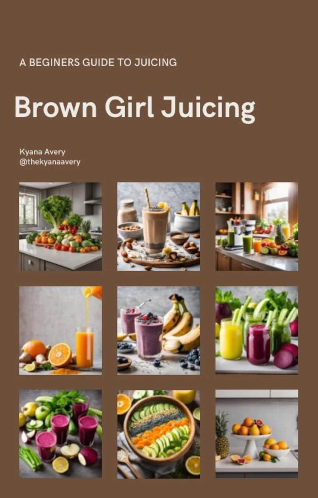 Brown Girl Juicing-ebook - Etsy