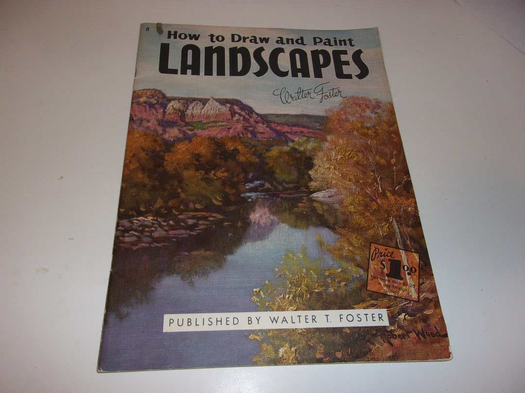 How to Draw and Paint Landscapes by Walter Foster - Vintage 1950's - 60 ...
