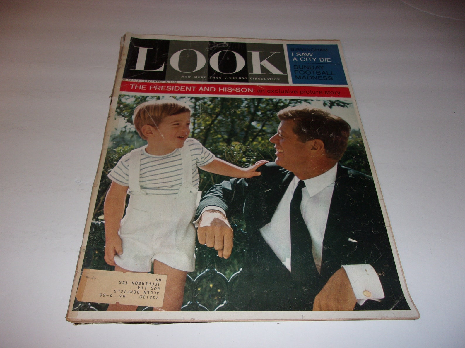 Vintage Look Magazine December 3, 1963, JFK & Son Cover - Vintage Ads ...