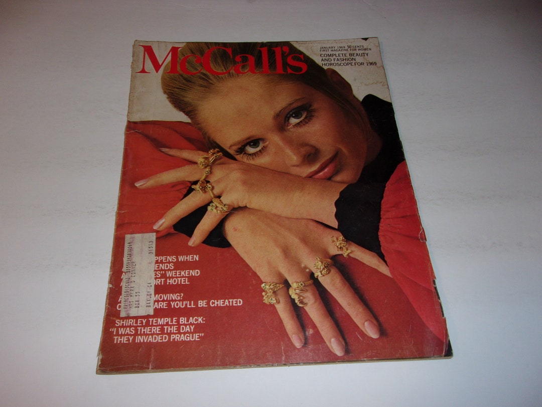 Vintage Mccall's Magazine January 1969 - Vintage 1960s Fashions, Ads ...