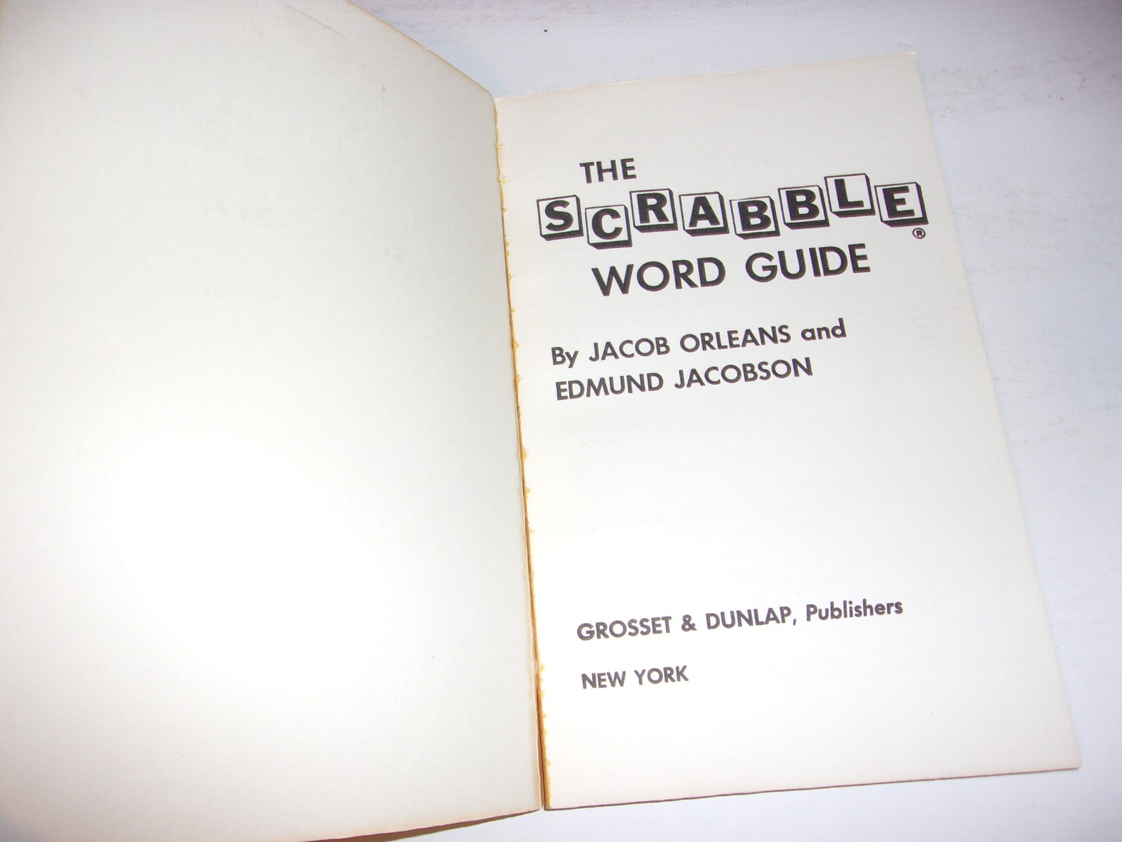 Vintage 1953 the Scrabble Word Guide, 30,000 Words, Softcover, Games ...