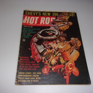 Vintage Hot Rod Magazine March 1965 - Hot Rods, Man Cave Mag, Garage ...