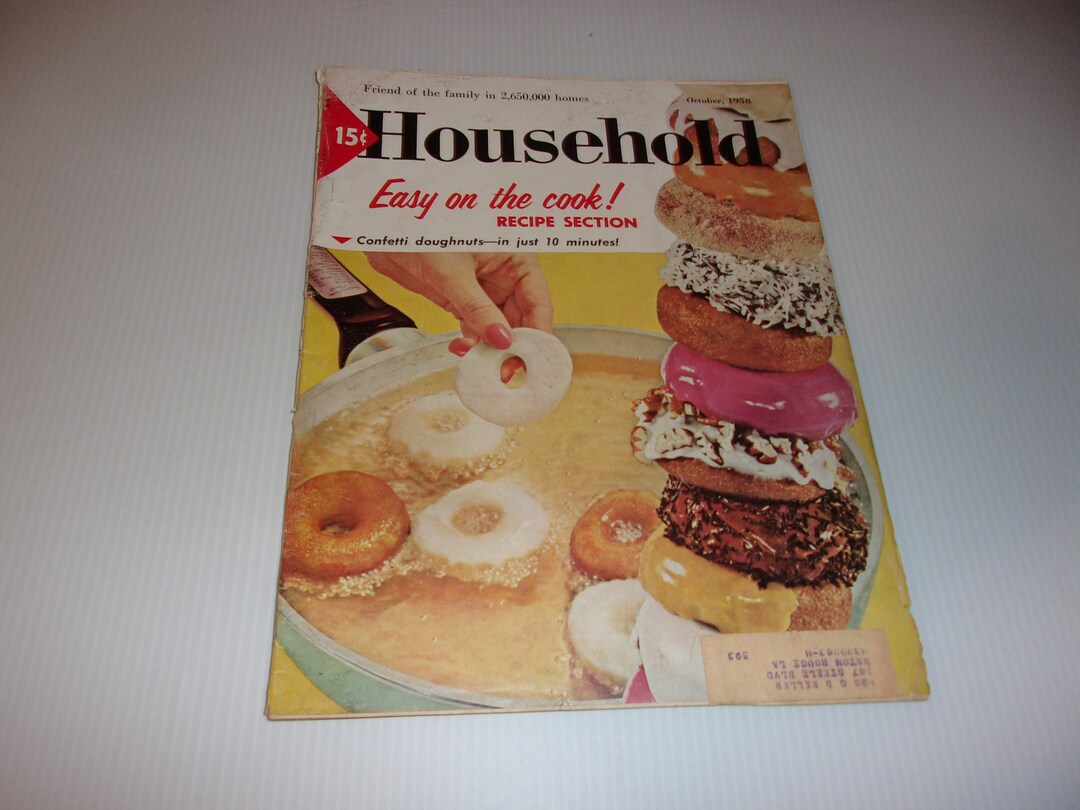 Vintage Household Magazine October 1958 Fashion Retro - Etsy