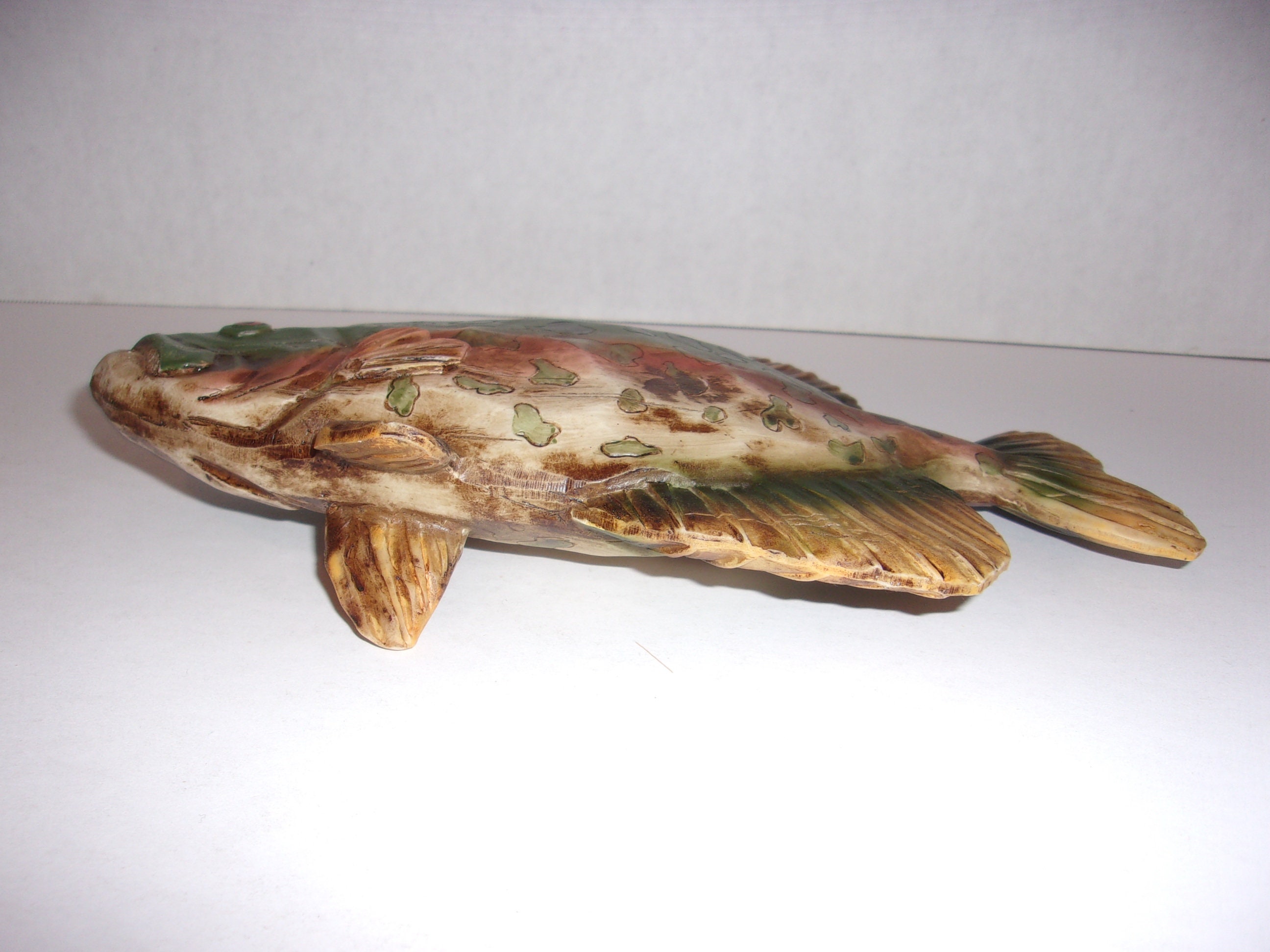 fishing display vintage decorative art collectible paperweight Exotic ...