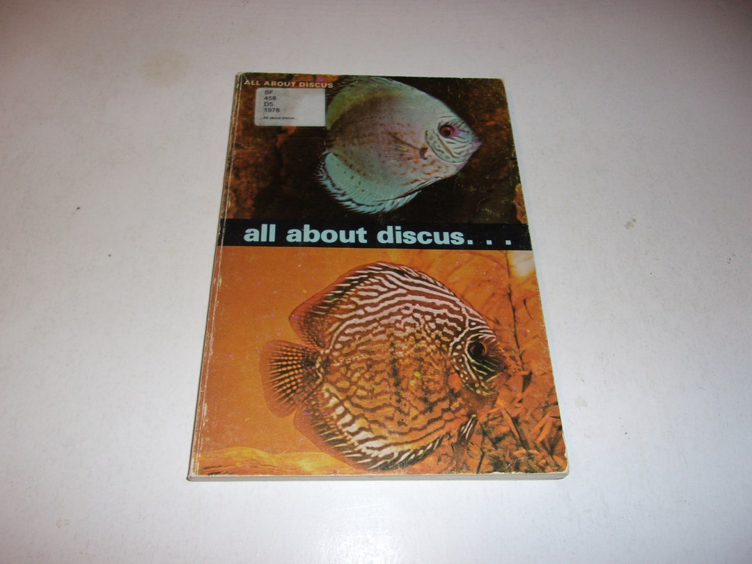 Vintage 1972 All About the Discus, Softcover Book, Fish, Aquarium ...