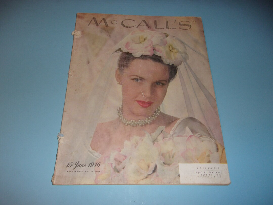 Vintage Mccall's Magazine June 1946, Vintage Ads, Fashions, Paper ...