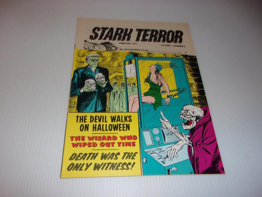 Stark Terror, Volume 1 # 2, 1971 - Missing Top of Cover, Art ...