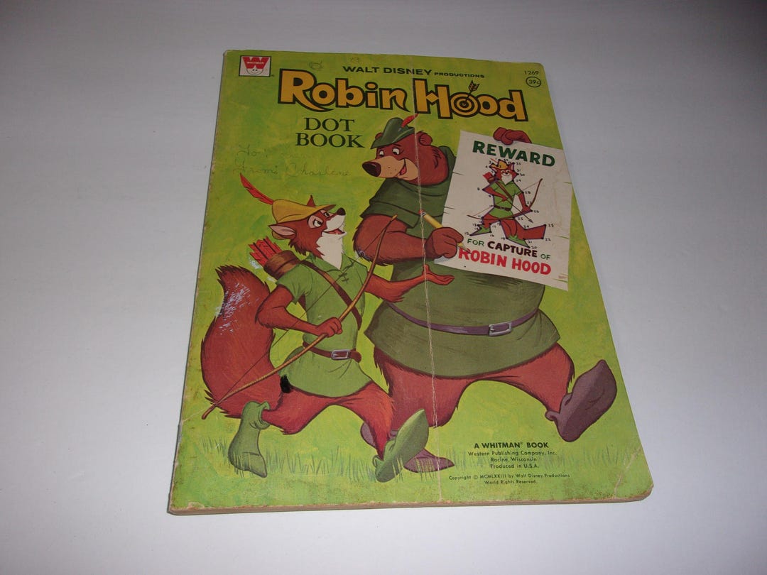 Vintage 1973 Robin Hood Dot Book by Whitman - # 1269, Collectible ...