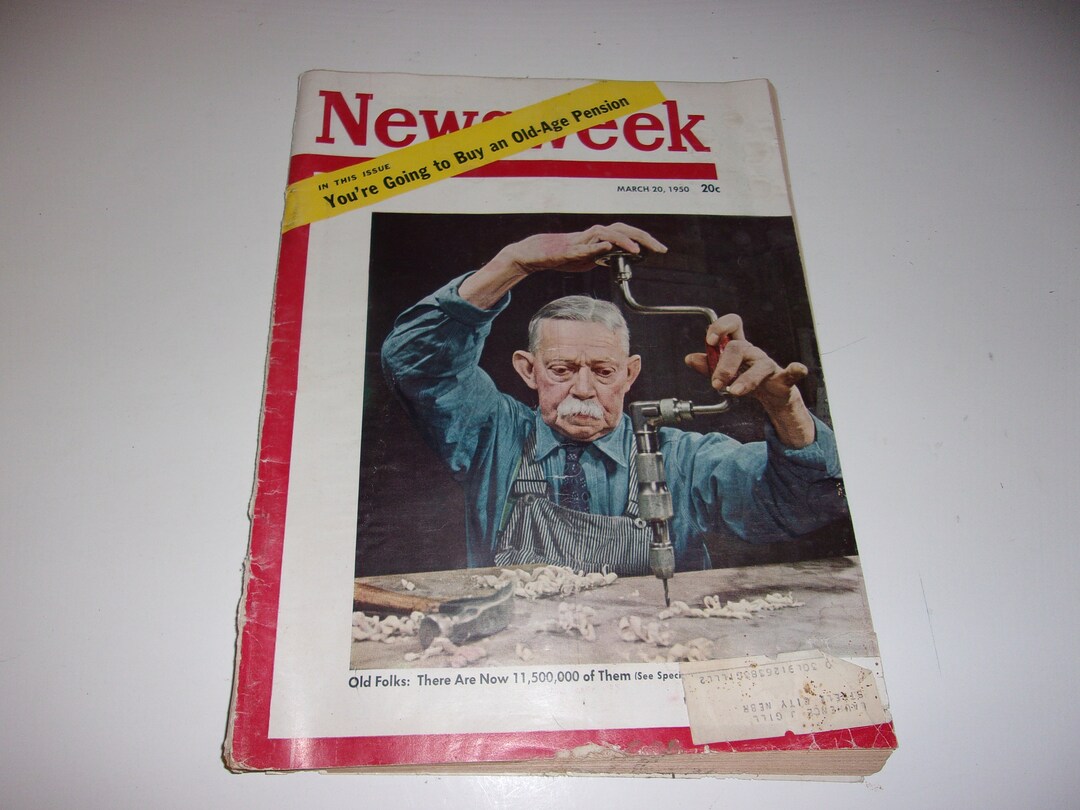 1950 Newsweek Magazine: Mercury Car Ad, "old Folks" Cover, Retro News ...
