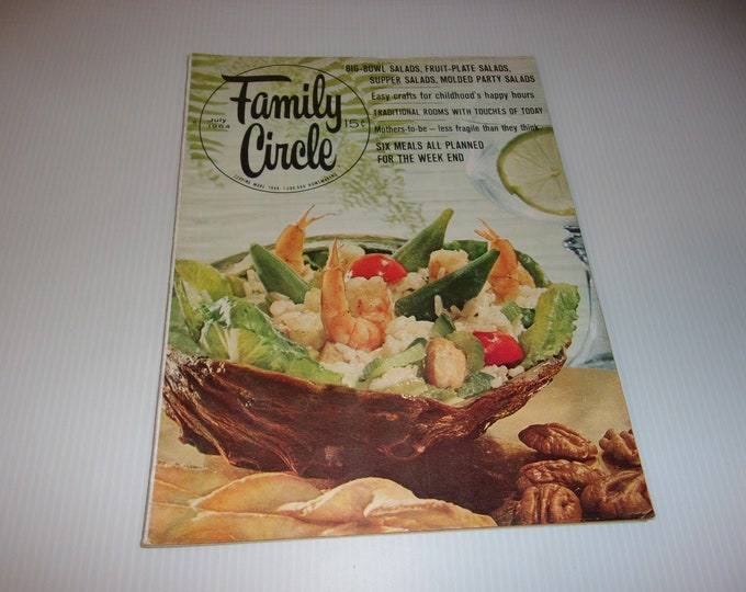 Vintage Family Circle July 1964, Recipes, Home Ideas, Scrapbooking ...