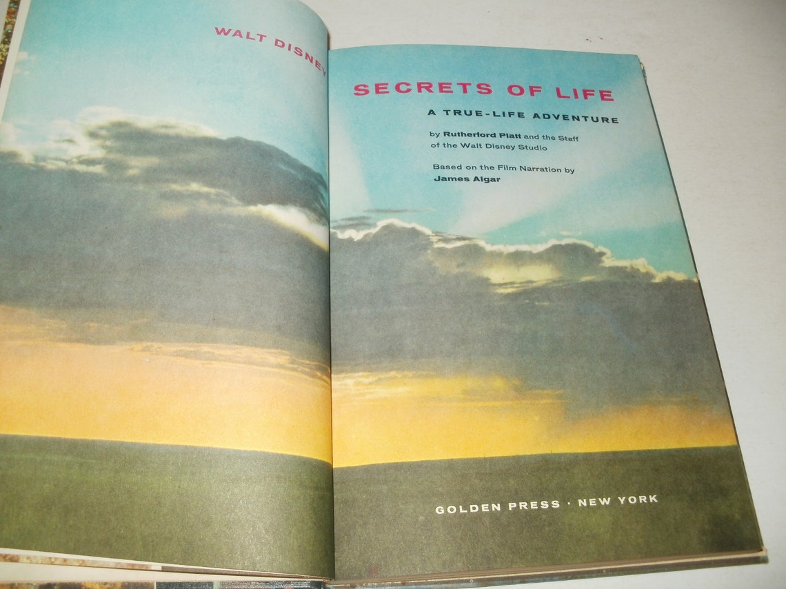 Walt Disney Book Secrets of Life A True Life Adventure - Etsy