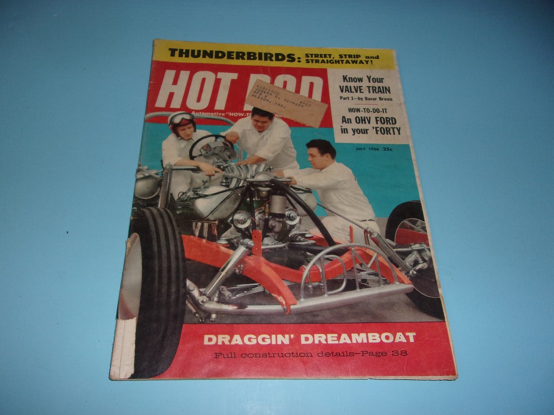 Vintage Hot Rod Magazine July 1956 - is Wrinkled - Hot Rods, Garage ...