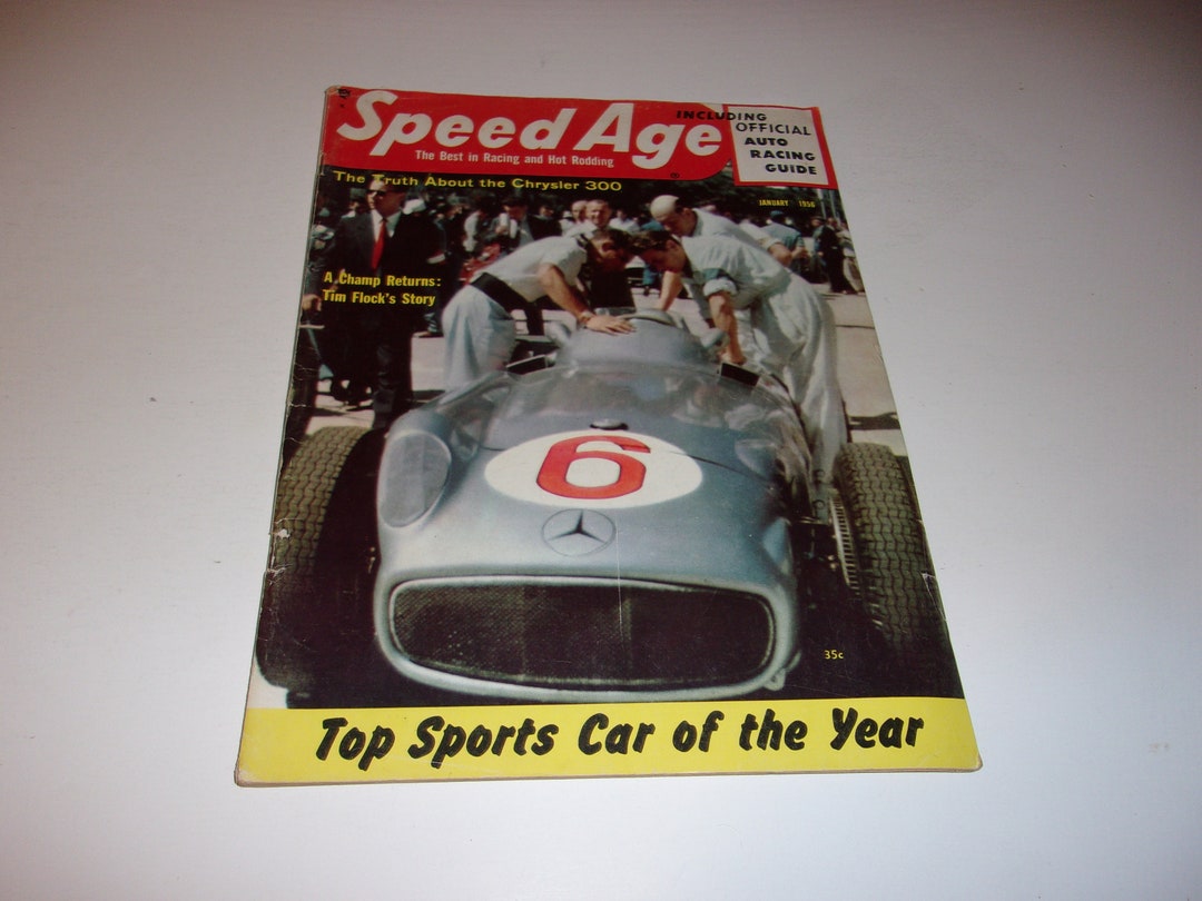 Vintage January 1956 Speed Age Magazine - Hot Rods, Garage Related ...