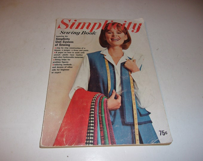 Vintage 1965 Simplicity Sewing Book-sewing, Patterns, How To, Needle ...