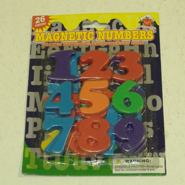 Magnetic Numbers - Etsy