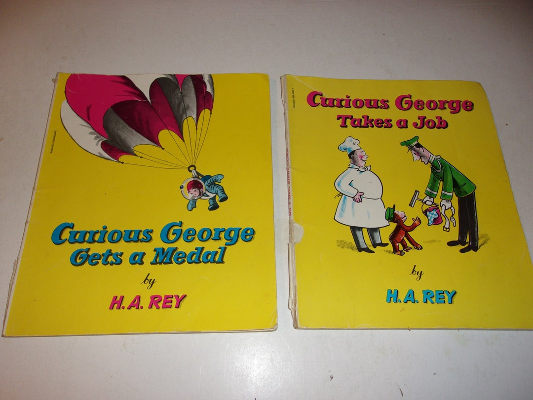 Group of Vintage Curious George Books by H. A. Rey - Children's Books ...