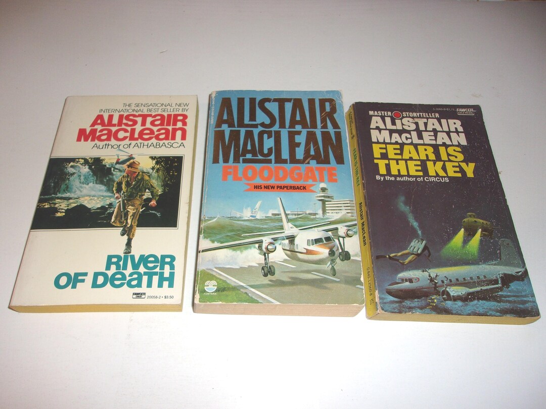 Vintage Group of Alistair Maclean Books, 1961 - 1983, Paperback Book ...