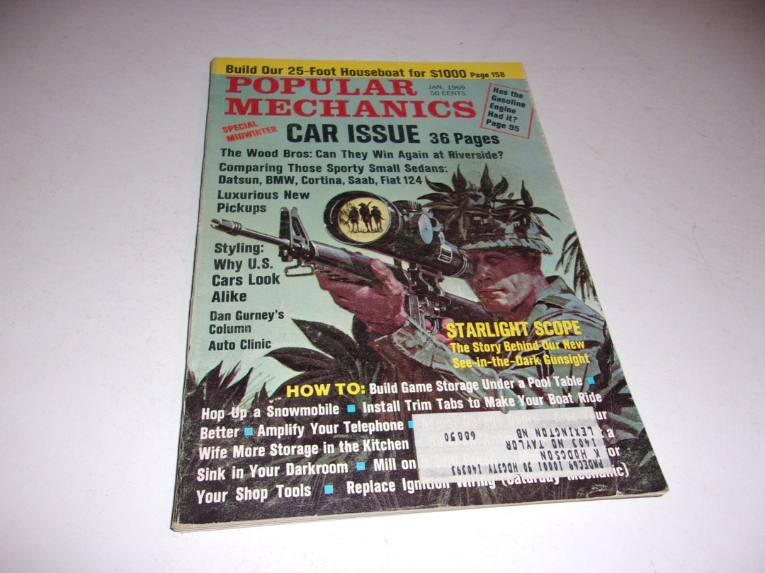 Vintage Popular Mechanics Magazine January 1969 - Starlight Sniper ...