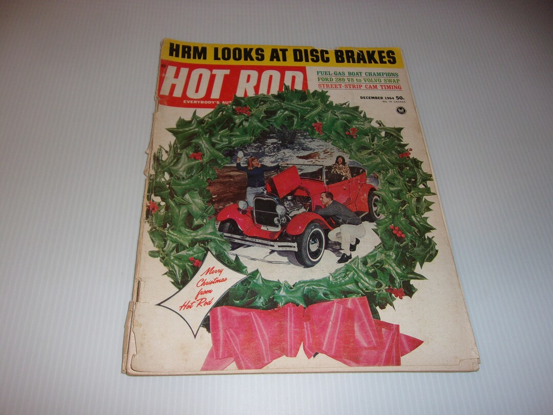 Vintage Hot Rod Magazine December 1964 - Christmas Issue, Hot Rods ...