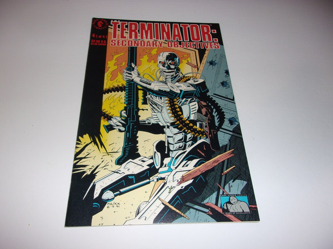 Terminator-secondary Objectives # 4, October 1991, Dark Horse Comic ...
